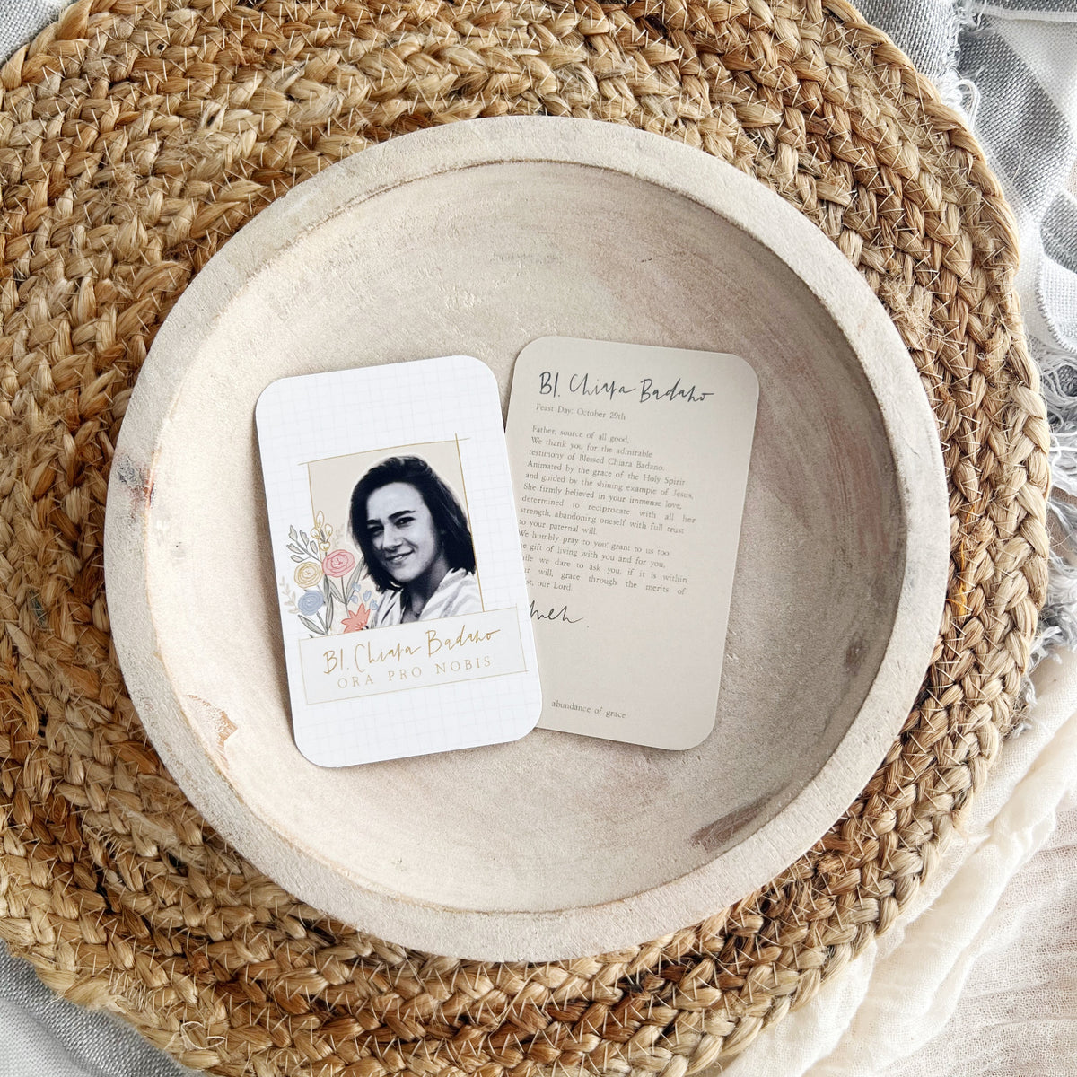 Bl. Chiara Badano|| Holy Card | Abundance of Grace – Abundance of Grace Prints