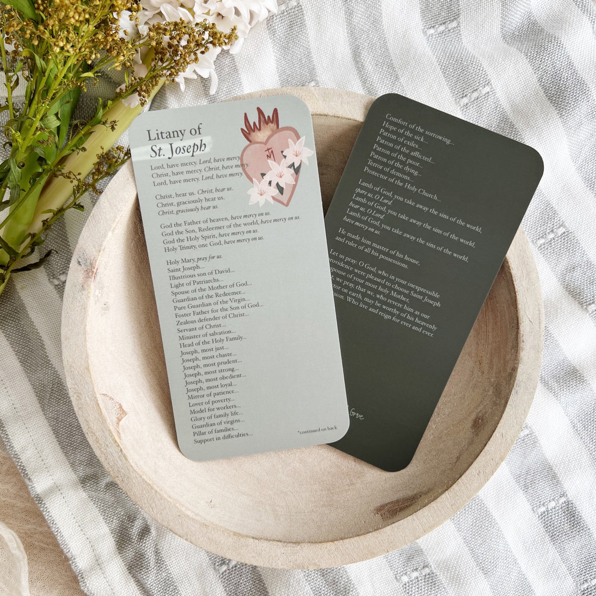 Litany of St. Joseph Prayer Card | Abundance of Grace – Abundance of ...