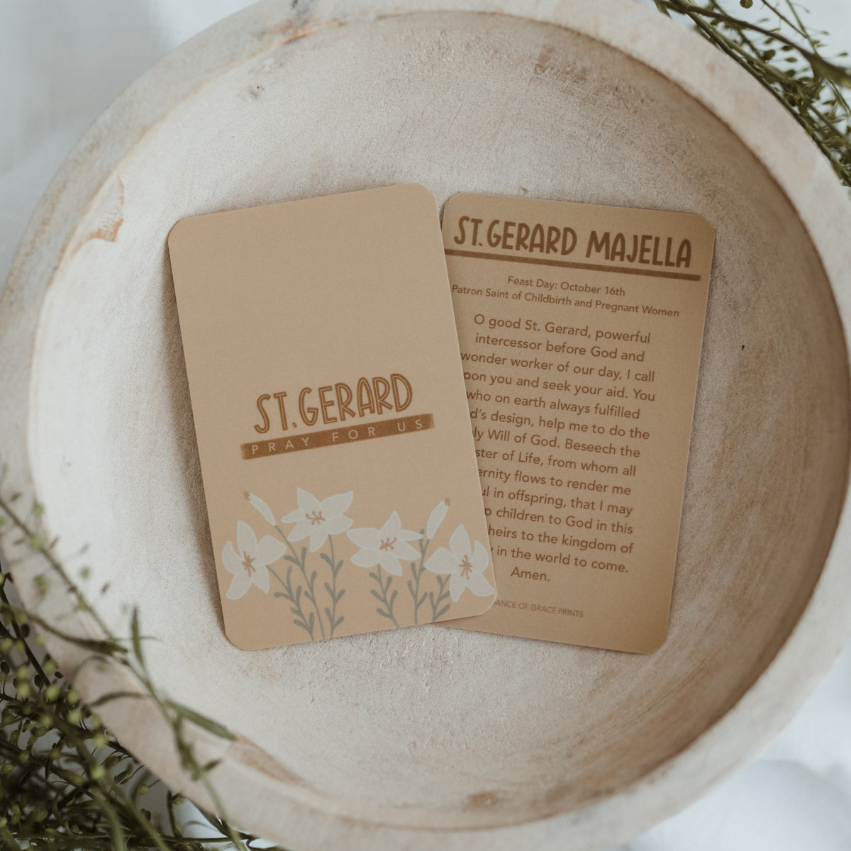 St. Gerard Majella Catholic Prayer Card | Abundance of Grace ...