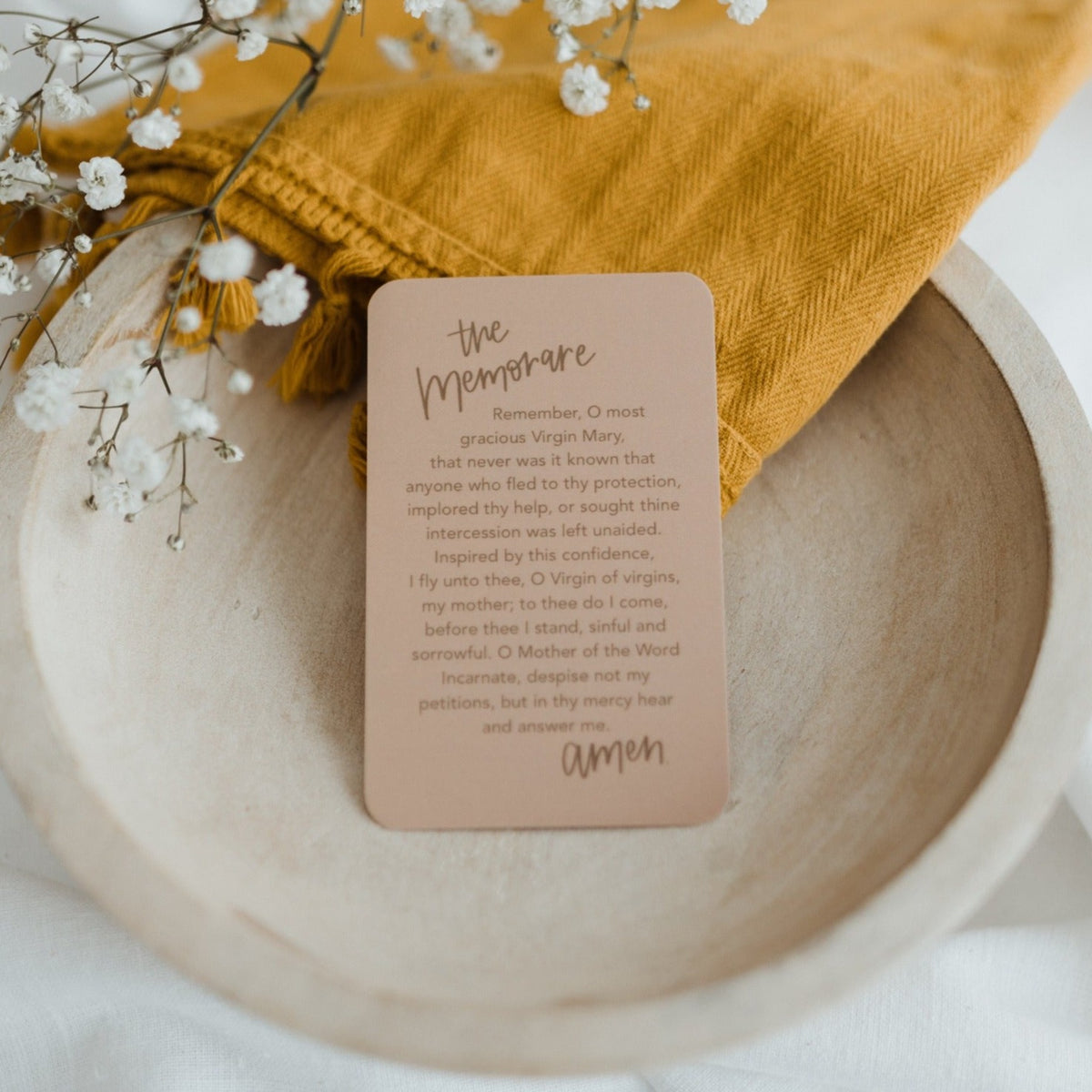 The Memorare Catholic Prayer Card | Abundance of Grace – Abundance of ...
