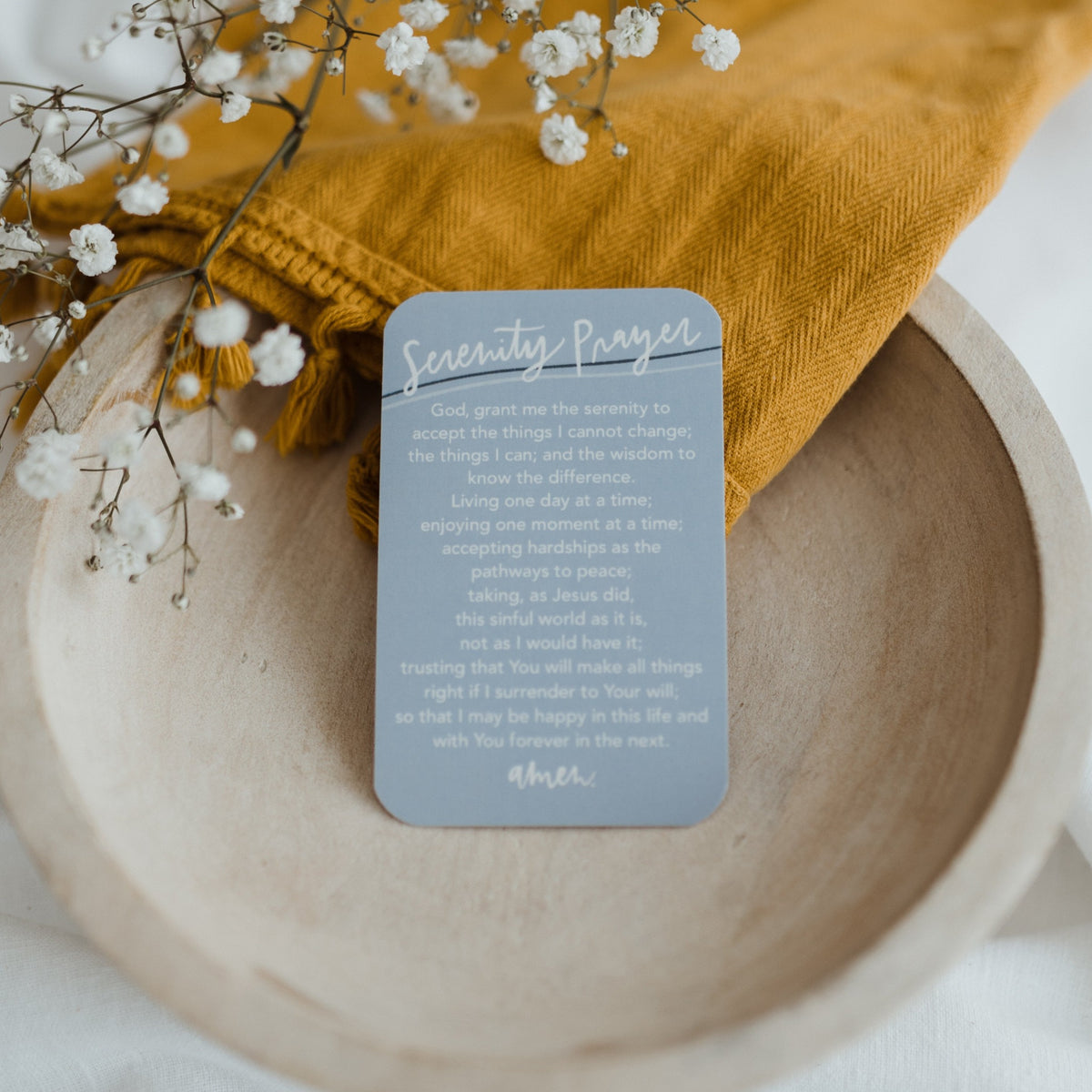 The Serenity Prayer- Prayer Card | Abundance of Grace – Abundance of ...