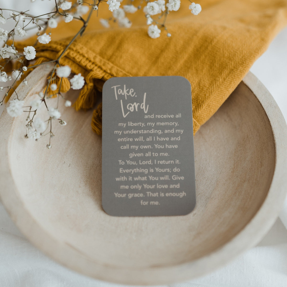 Take Lord | Suscipe Catholic Prayer Card | Abundance of Grace ...